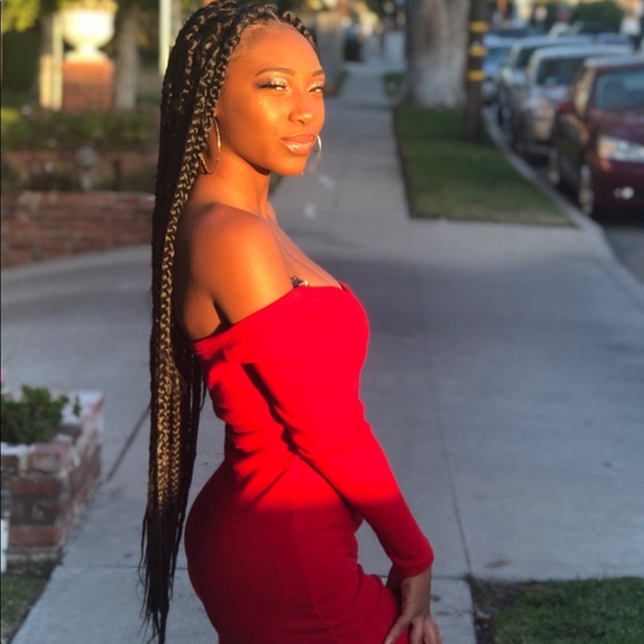 Dresses | Red Skin Tight Dress | Poshmark